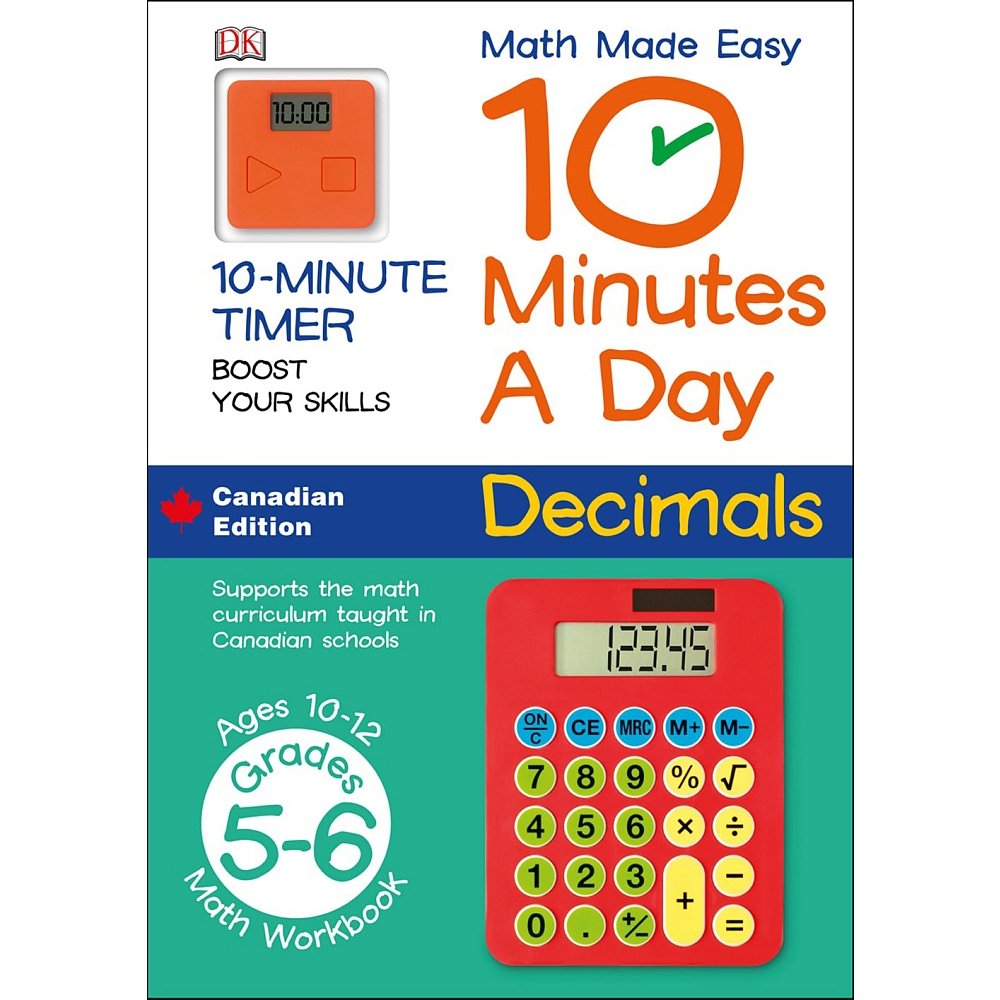 Math Made Easy 10 Minutes a Day Decimals: DK Publishing: 9781553632528 ...