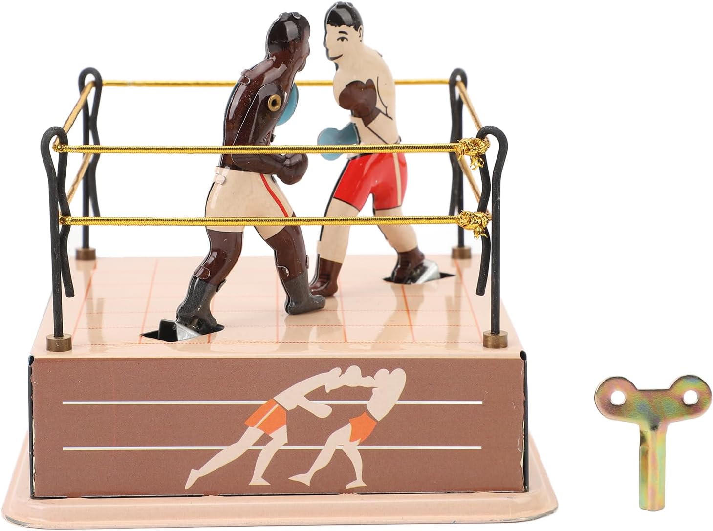 Amazon.com: Clockwork Boxing Toy, Vintage Tin Wind Up Boxing Ring with ...