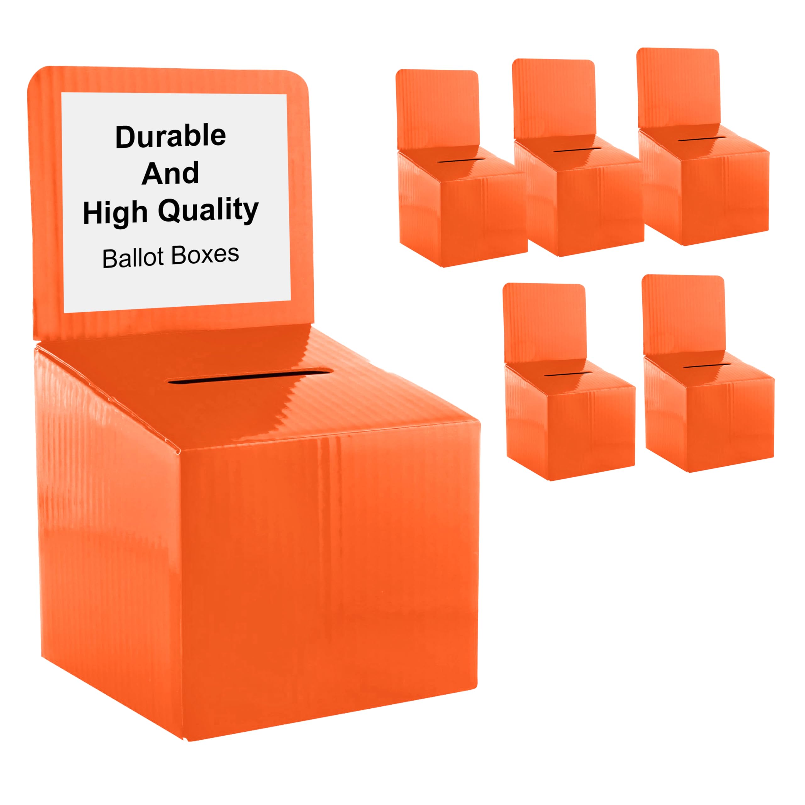 MCB - Ballot Box for Suggestions Donations Raffles White Glossy ...