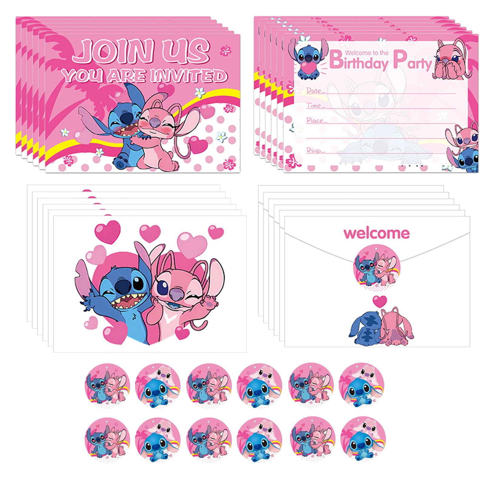 Buy cartoon Party Invitation Kids Party Invitations Cards 36 piece ...