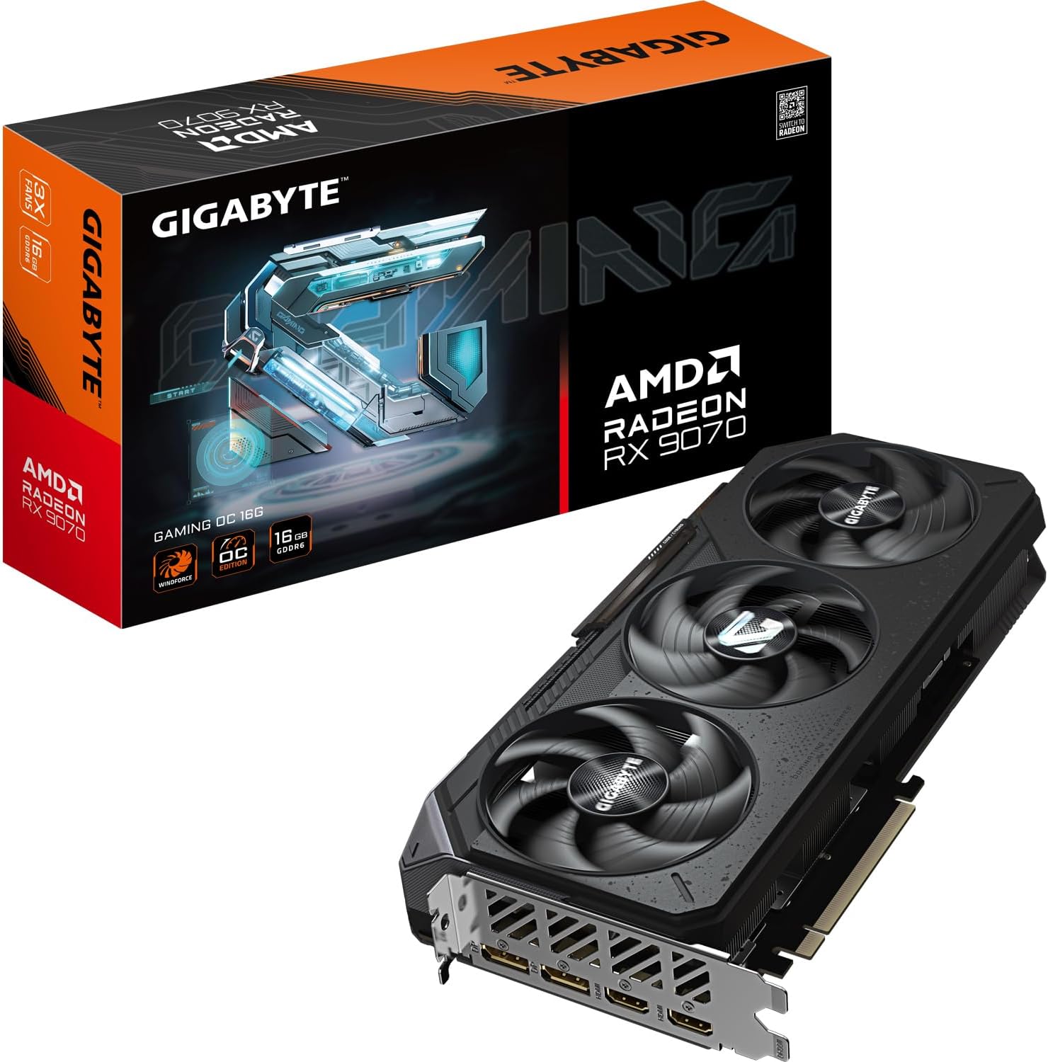 Amazon.com: Gigabyte Radeon RX 9070 Gaming OC 16G Graphics Card - 16GB GDDR6, 256bit, PCI-E 5.0 ...