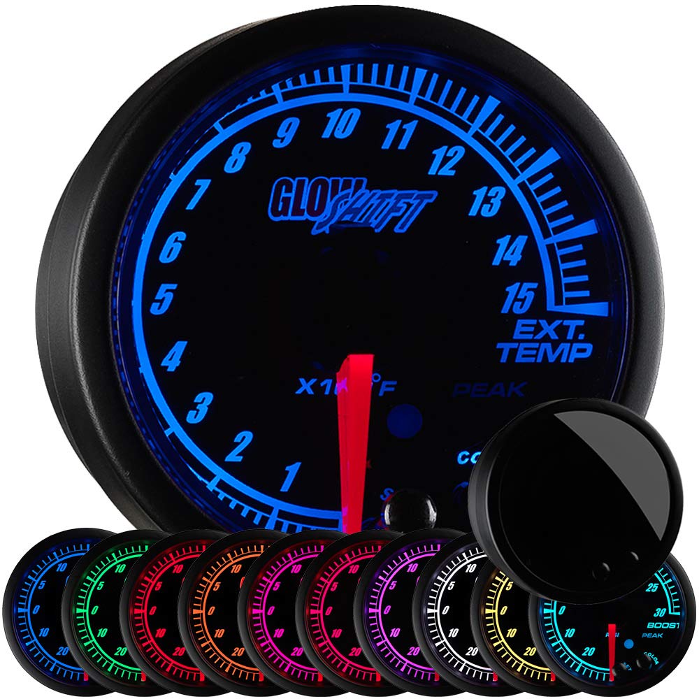Amazon.com: GlowShift Elite 10 Color 1500 F Pyrometer Exhaust Gas ...