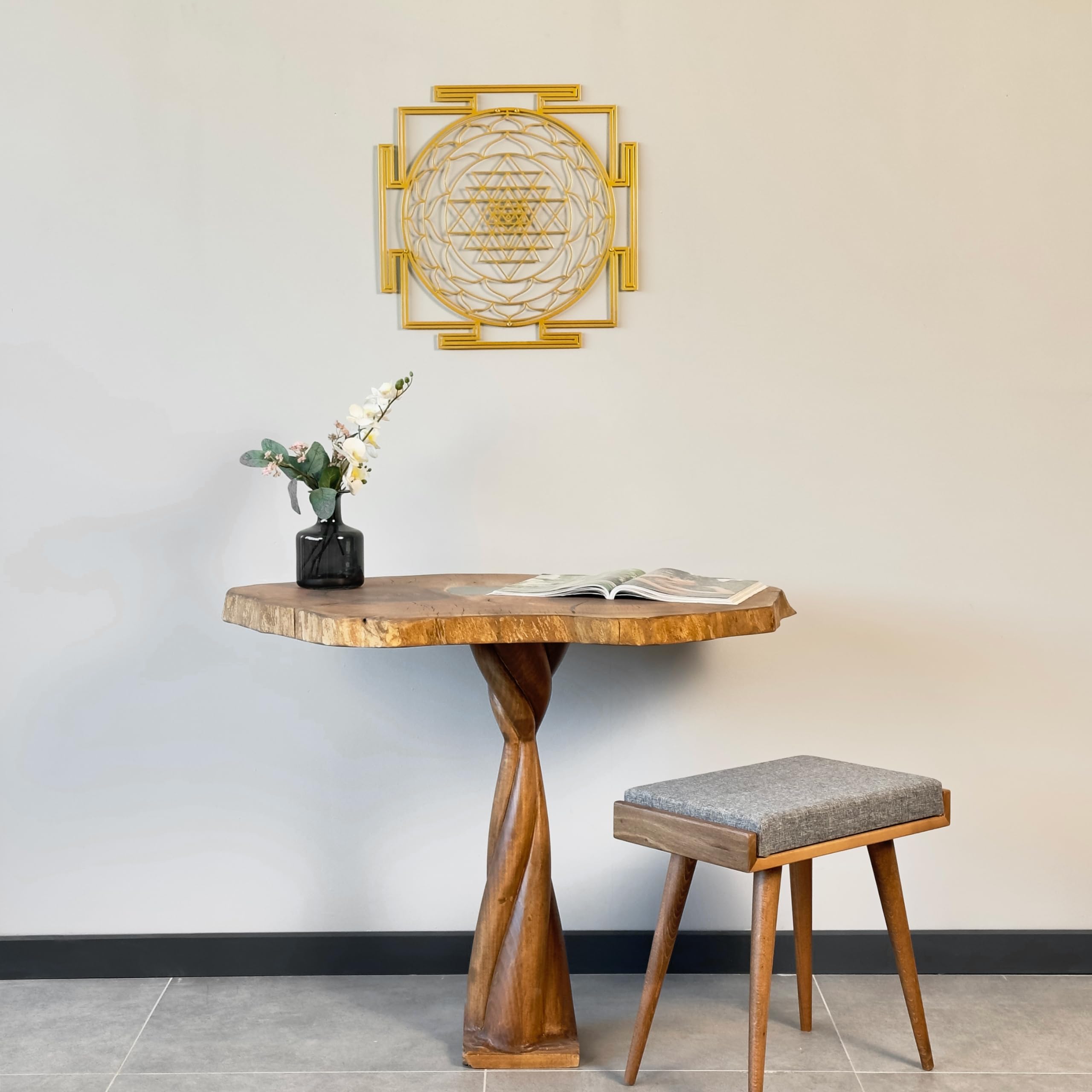 iwa concept Sri Yantra Sacred Geometry Metal Wall Decor, Unique Modern ...