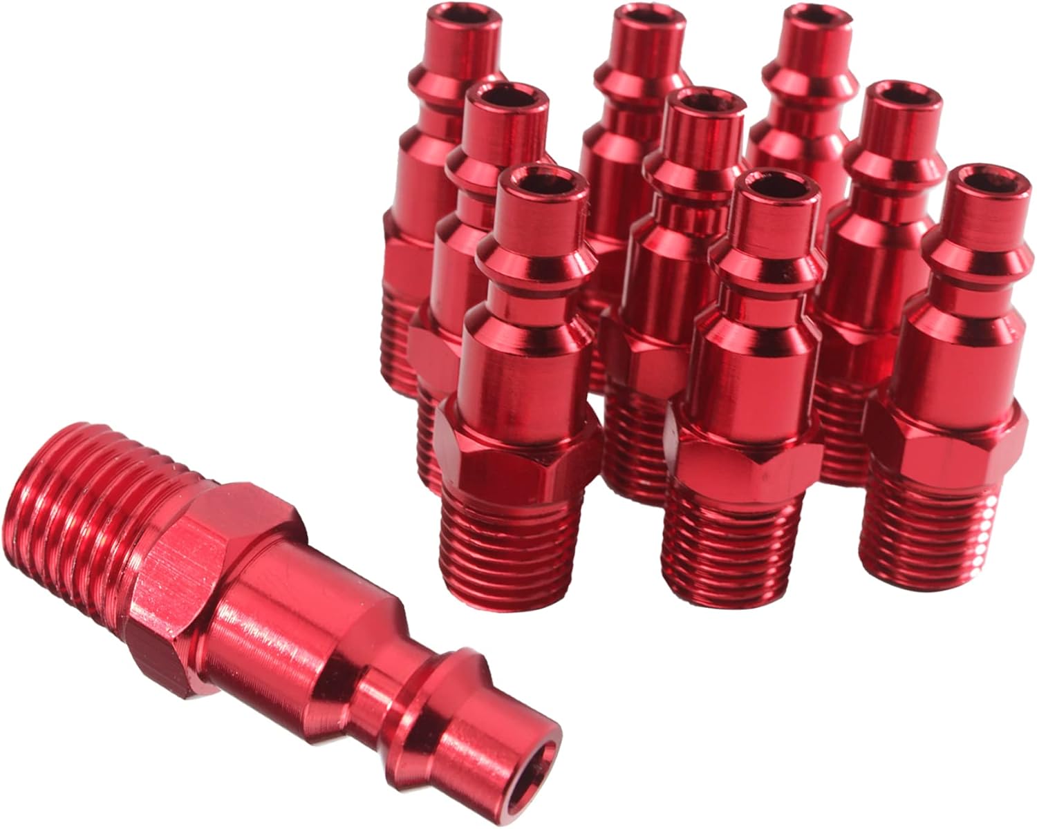 Melprisu Industrial Air Hose Quick Connect Adapter 1/4 Inch NPT Male ...