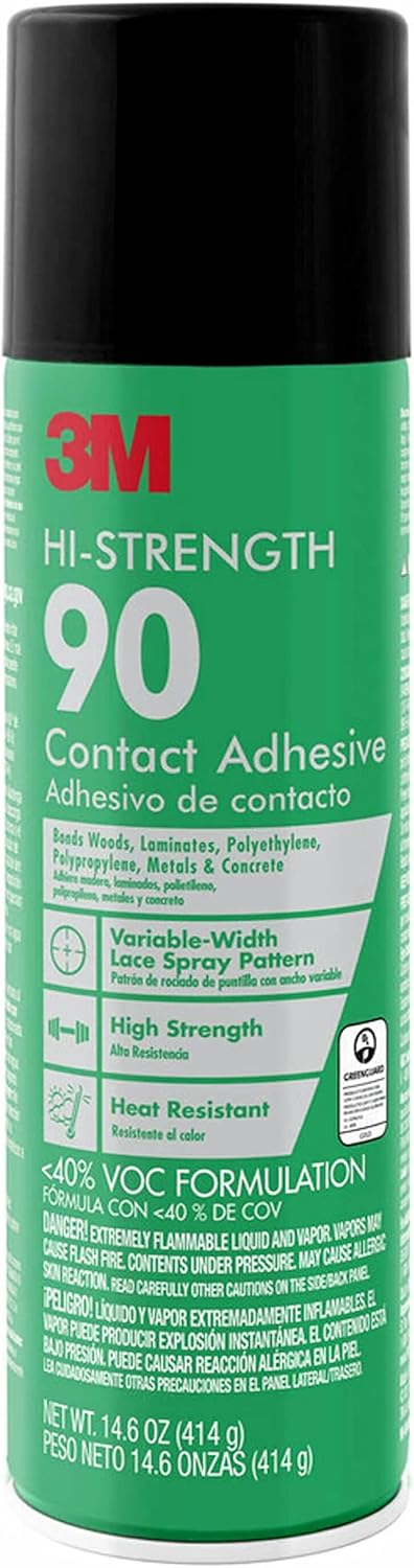 3M Hi-Strength Spray Adhesive 90 Low VOC, 14.6 oz. : Buy Online at Best ...