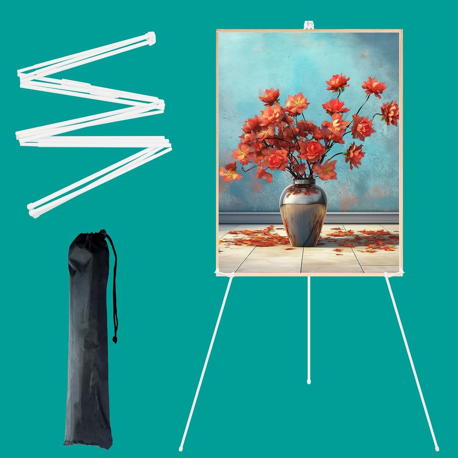 Amazon.com: TOKILE Easel Stand for Display,White Easel Stand for ...