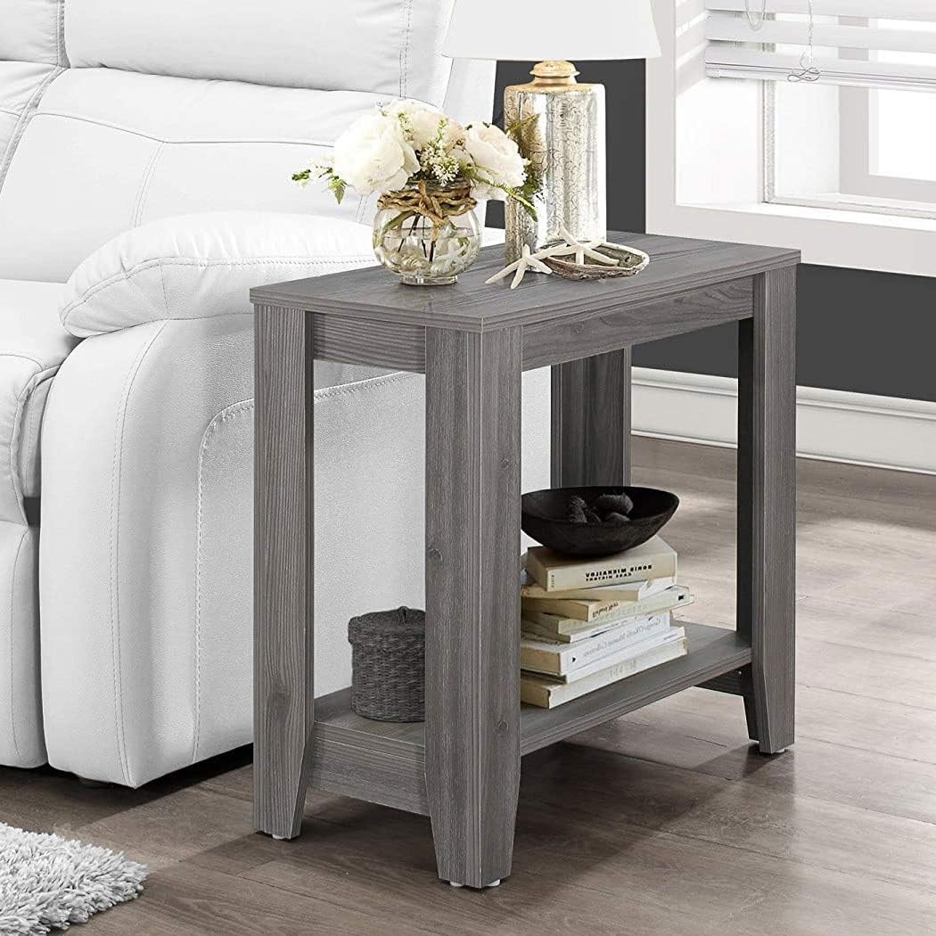Mesa auxiliar rectangular de diseño contemporáneo color gris – Yaxa ...