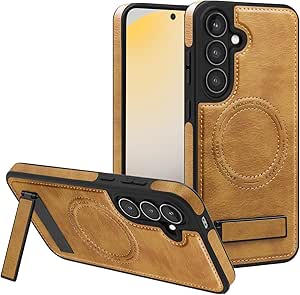 Amazon.com: Lunivop for Samsung Galaxy S24 FE Case Leather [Compatible with Magsafe Wireless ...