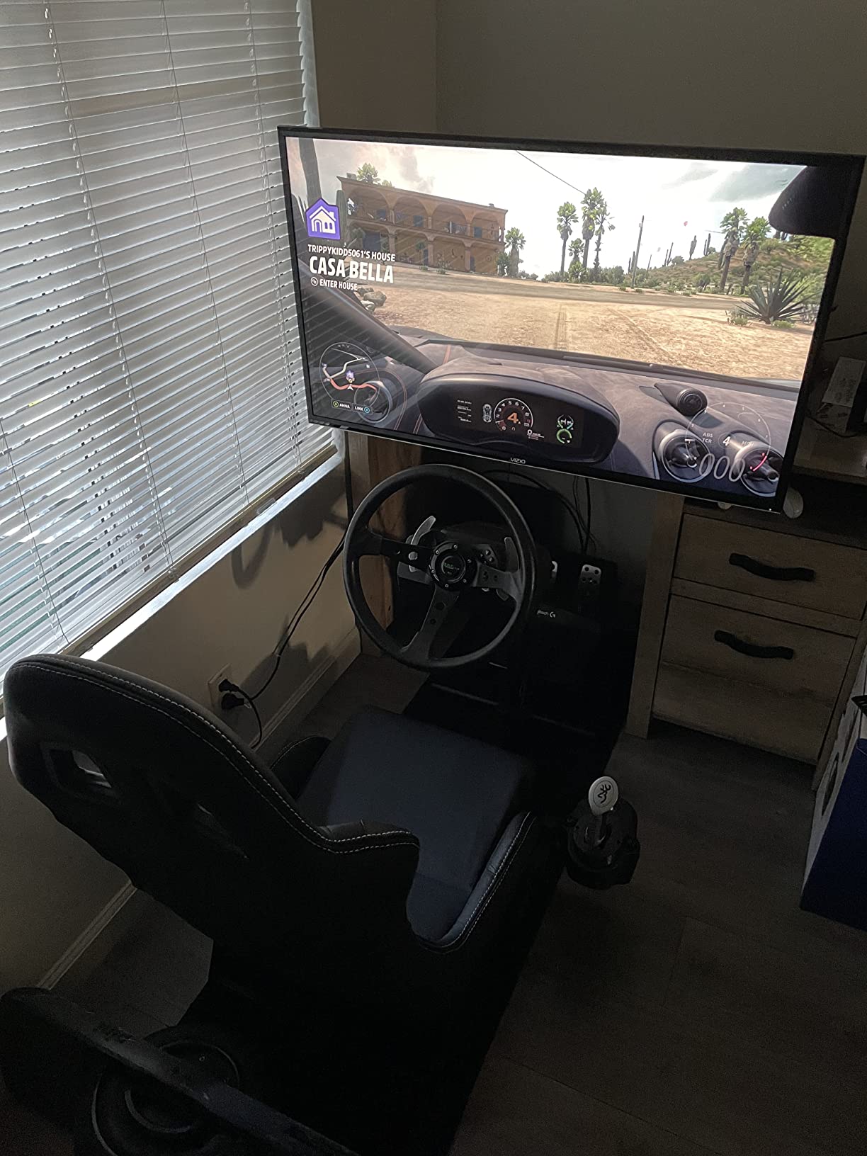$42/mo - Finance cirearoa Racing Wheel Stand with seat Gaming Chair ...