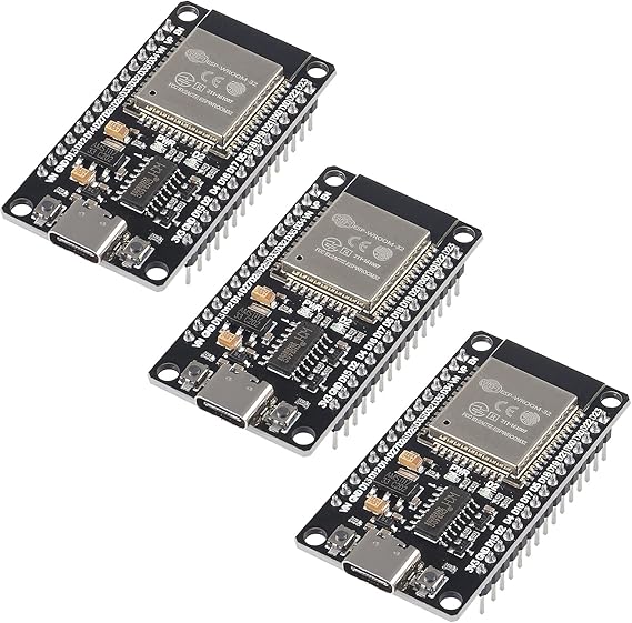Amazon.com: AITRIP 3PCS 30Pins USB-C ESP-WROOM-32 Development Board, 2 ...