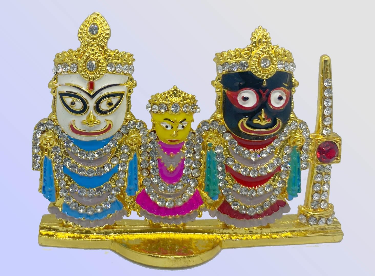 Amazon.com: BEXCO Stone Studded Lord Jagannath, Balabhadra, Subhadra ...