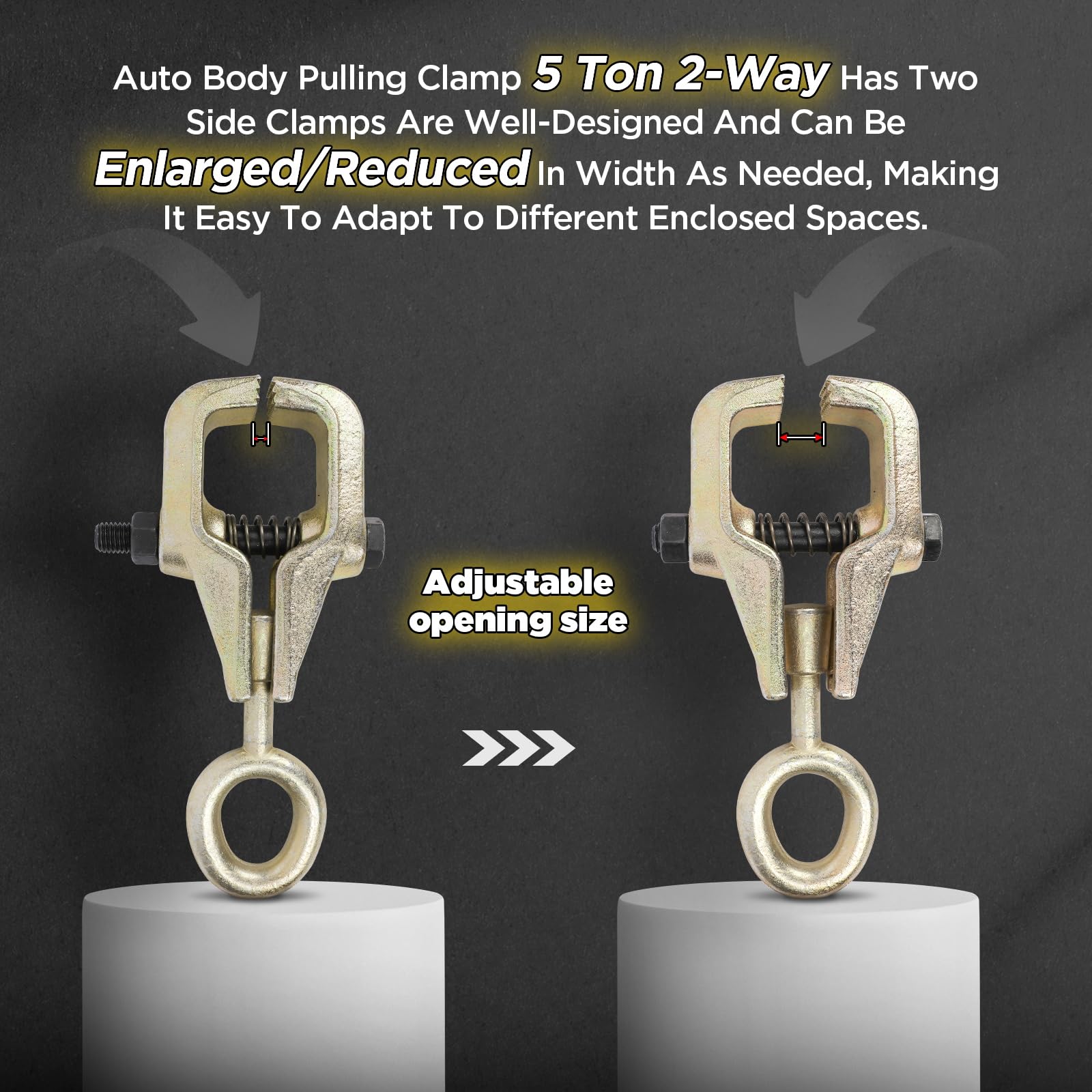 Snapklik.com : MOTOCOCHE 5 Ton 2 Way Auto Body Pull Clamp Frame Pulling ...