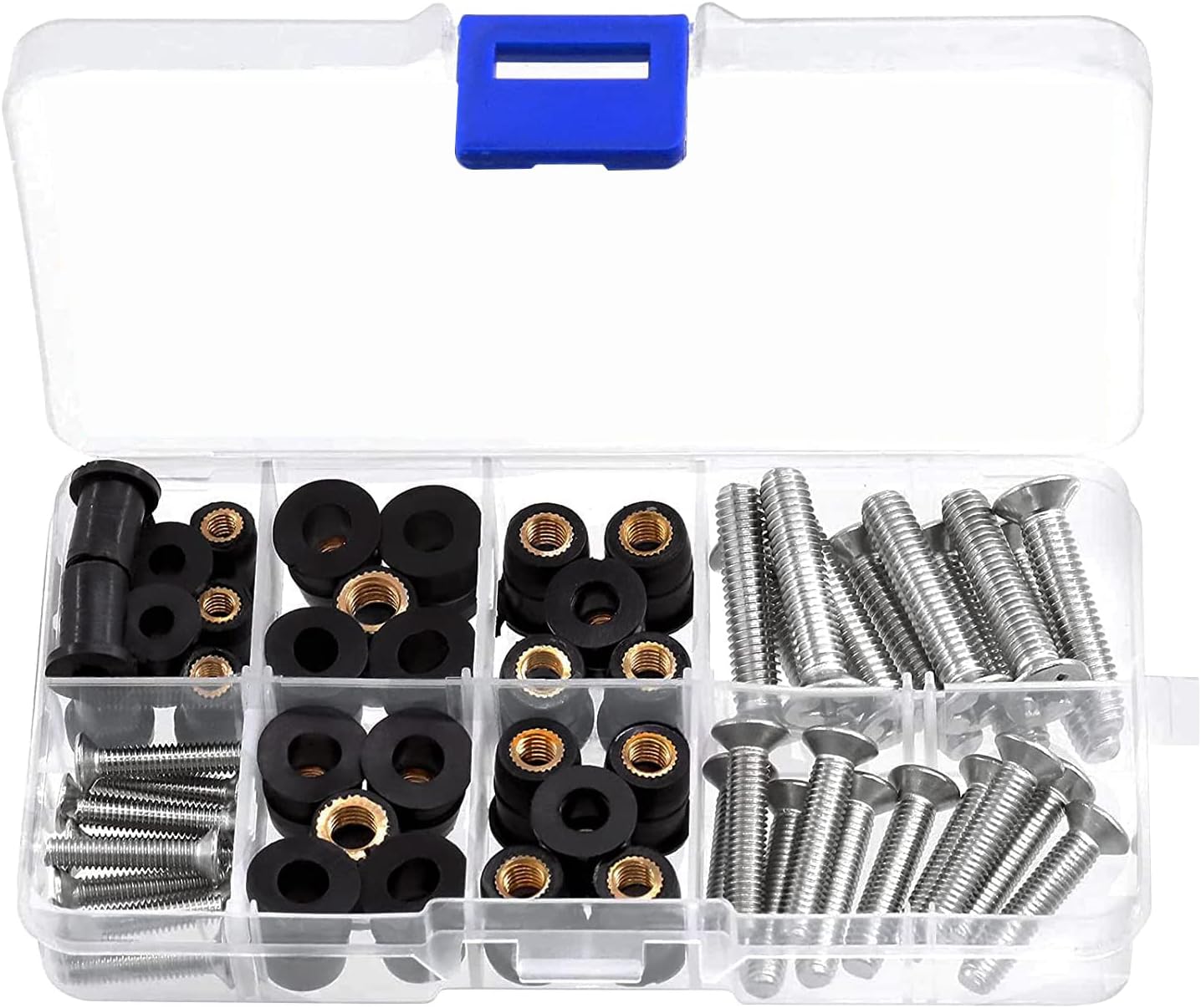 DEDC 145Pcs Rubber Hex Nut Cover Bolt Covers Screw Caps, Plastic Nut ...