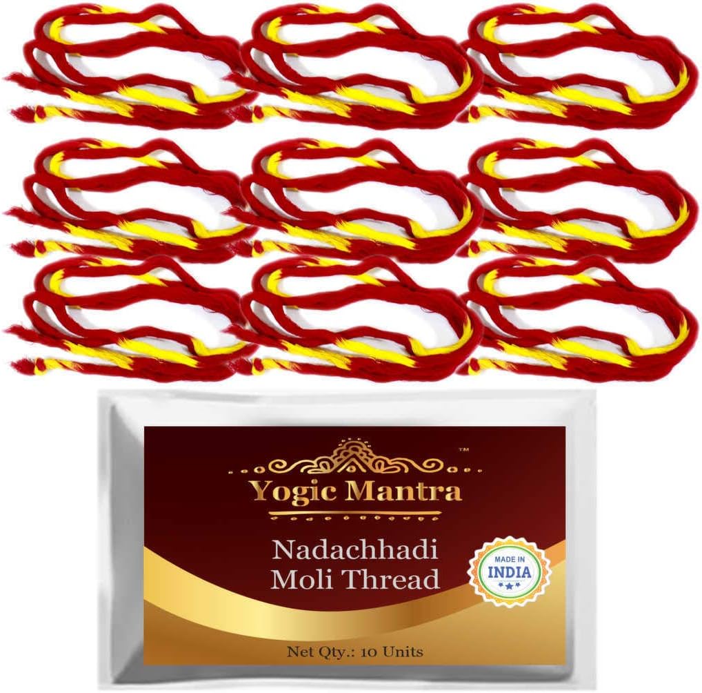 Amazon.com: Yogic Mantra Kalawa Mauli Threads (10 Long Cotton ...