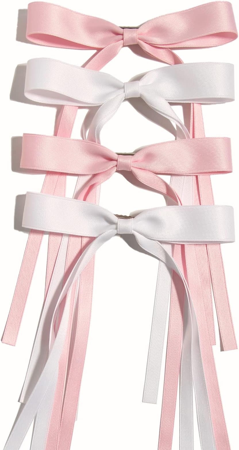 Amazon.com : Small Pink Bows, Tiny Hair Bows,12 Pcs Tiny Bows for Hair, Cute Pink Bow Clip for ...