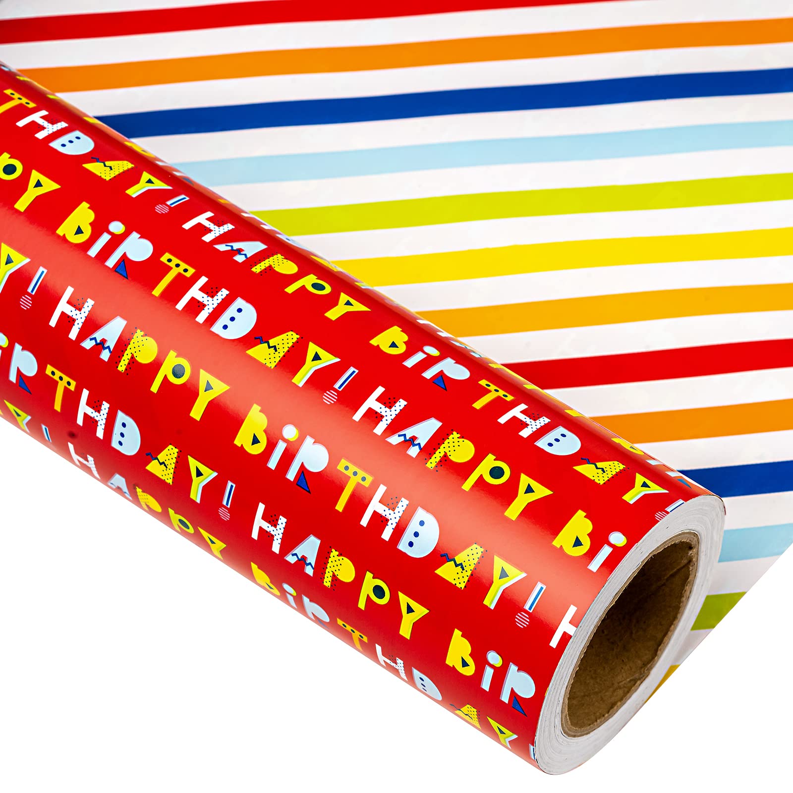 Snapklik.com : MAYPLUSS Birthday Wrapping Paper Roll - Mini Roll - 17.3 ...
