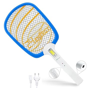 FIRSTLIKE Heavy Duty Mosquito Bat/Mosquito Racket with Torch & Charging ...