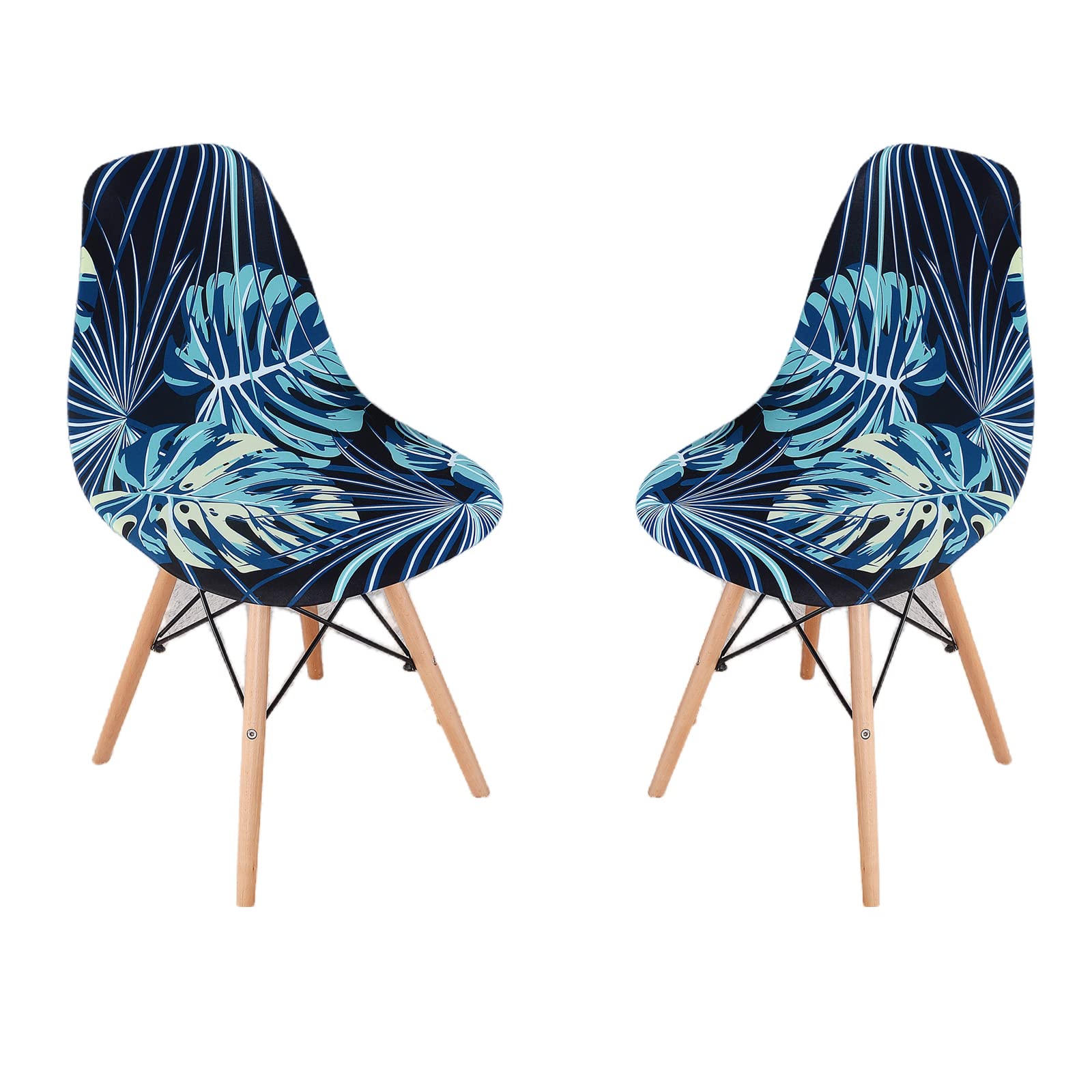 Floral Print Design Slipcovers Shell Chair