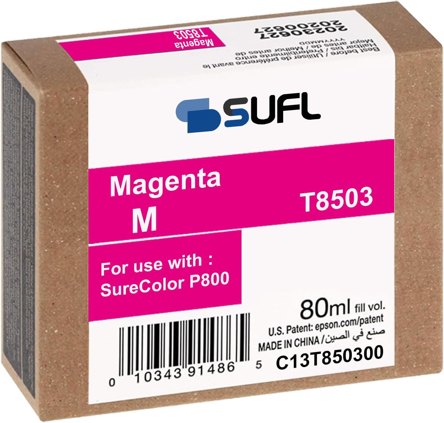 Amazon.com: T850 Photo Black Ink Cartridges (1-Pack) -SFL Compatible ...