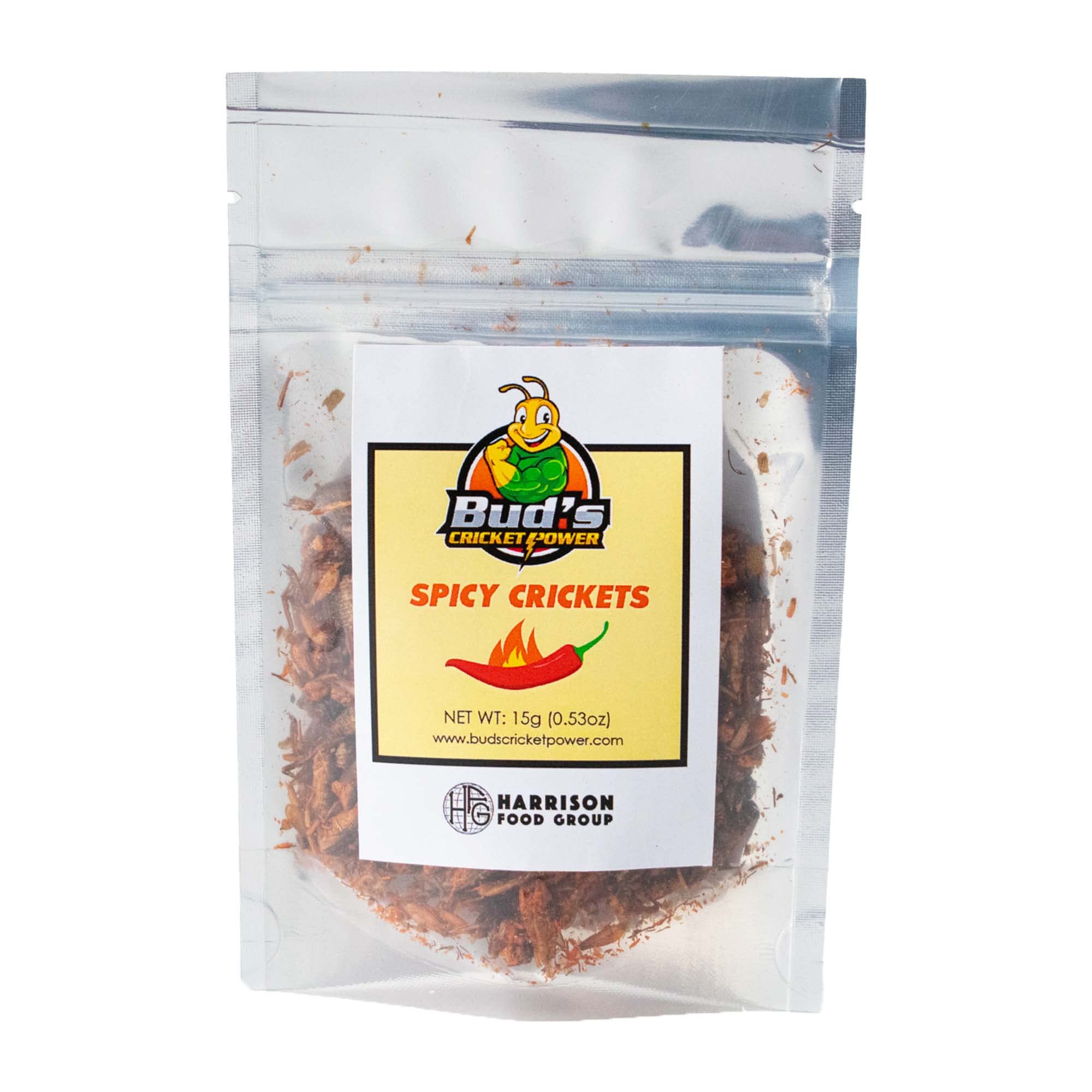 Whole Roasted Spicy Crickets By Buds Cricket Power 15 Grams ...