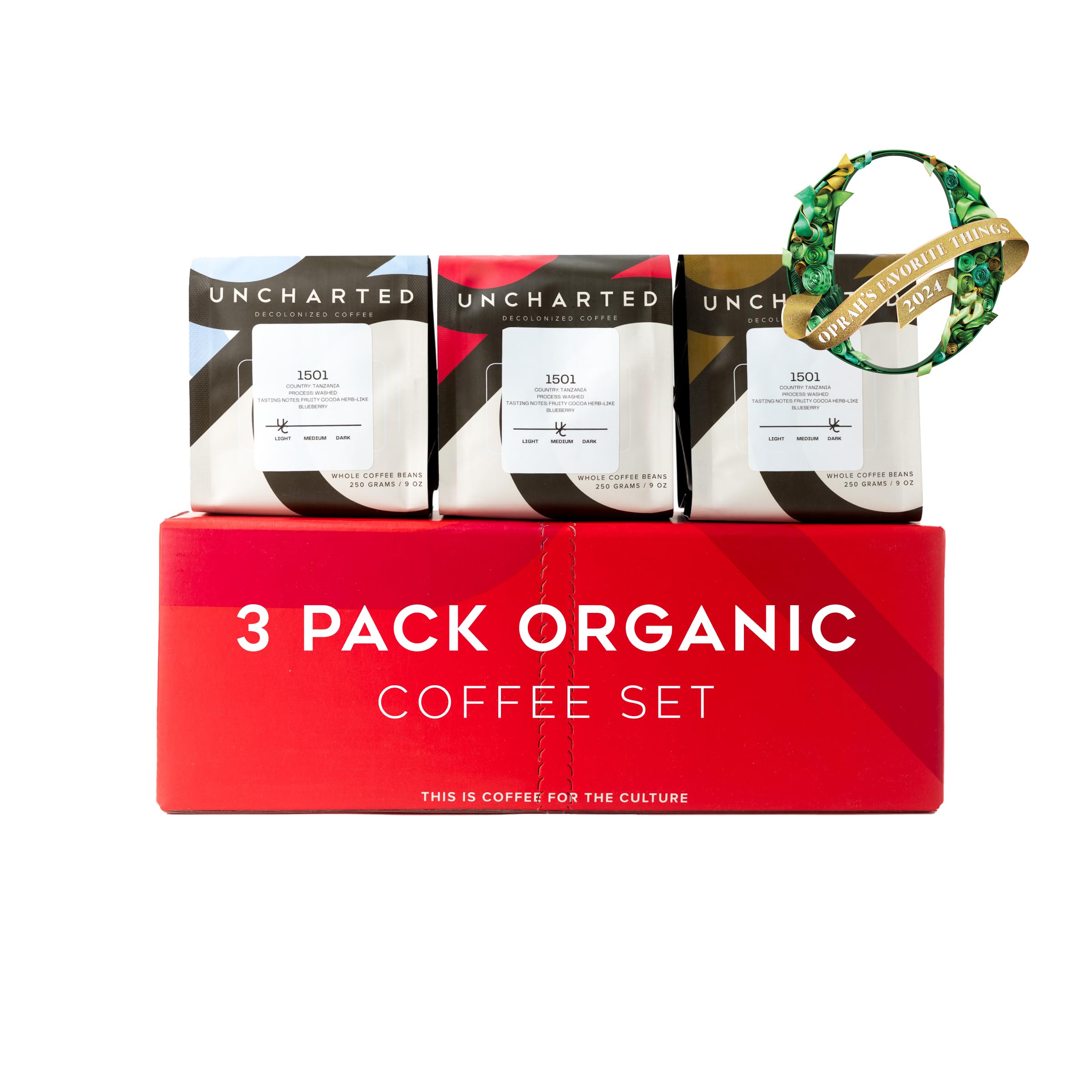 Amazon.com : Single-Origin Organic Coffee Beans Gift Box, Light, Medium ...