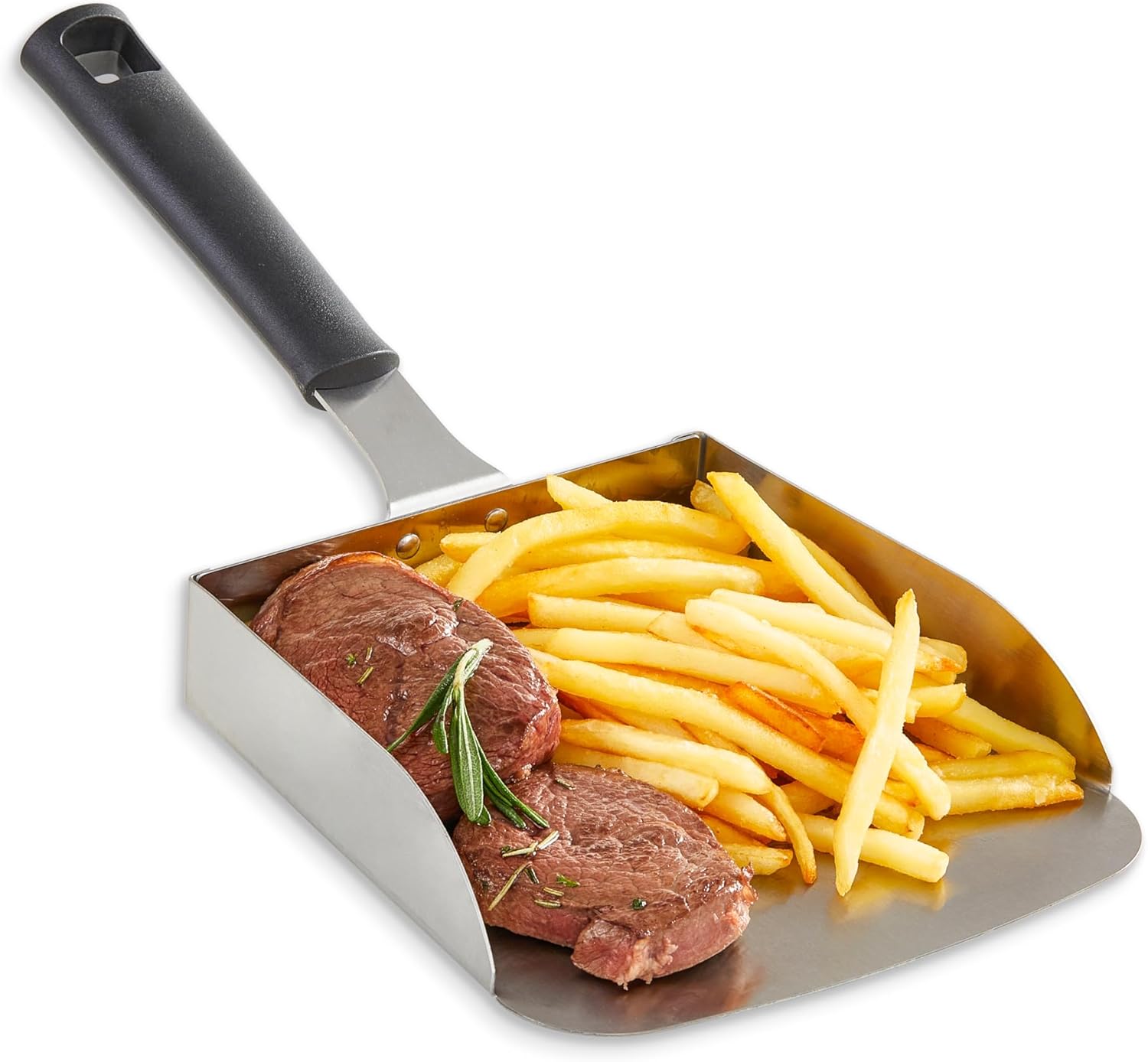 Absorated Stainless Steel Griddle Food Mover- Grill Food Shovel with ...