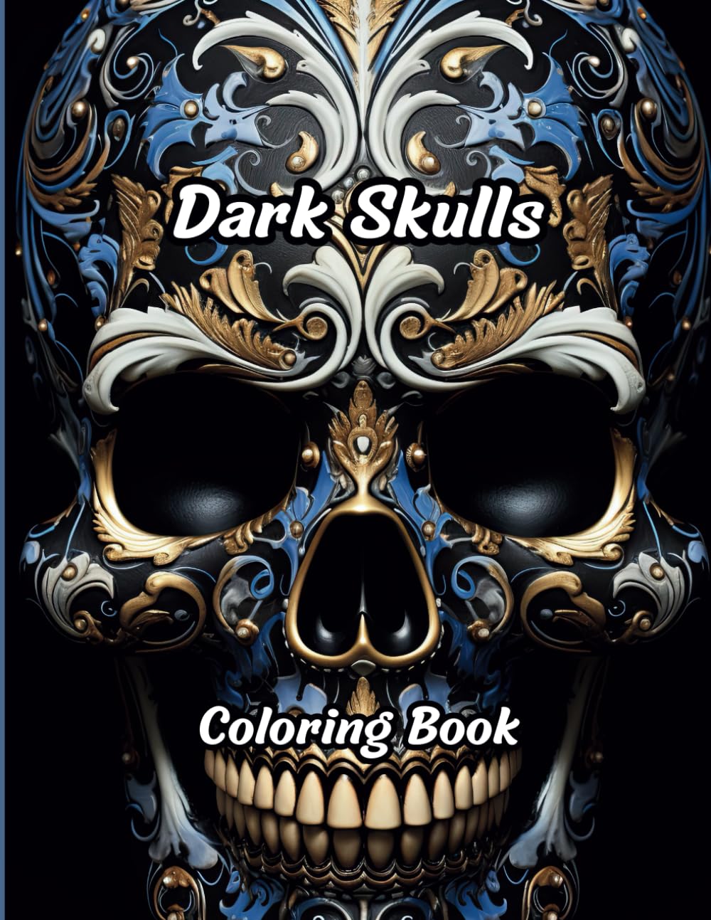Amazon.com: Dark Skulls Coloring Book: (50 Pages) (Scary Books ...