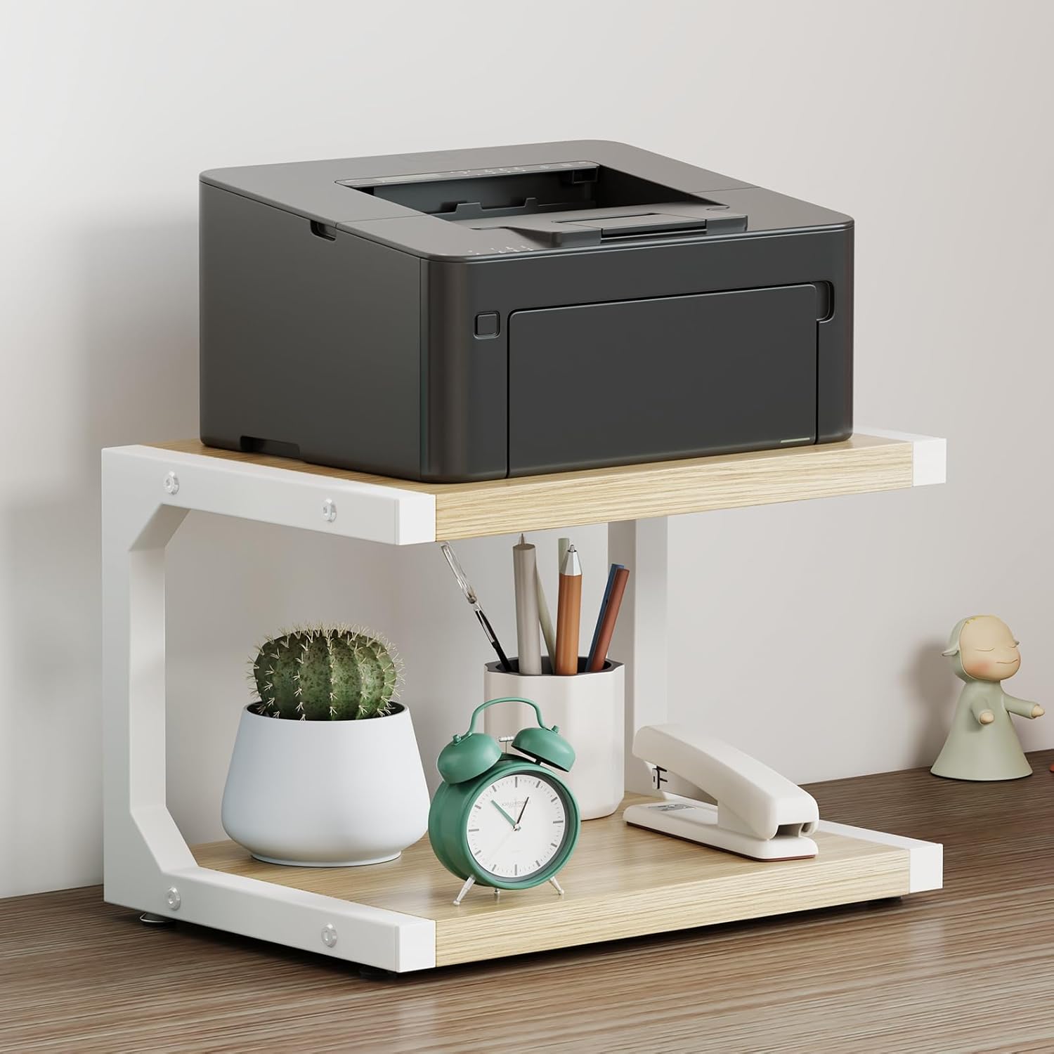 Amazon.com : Mt.Jun Heavy-Duty Desktop Printer Stand - 2-Tier Organizer ...