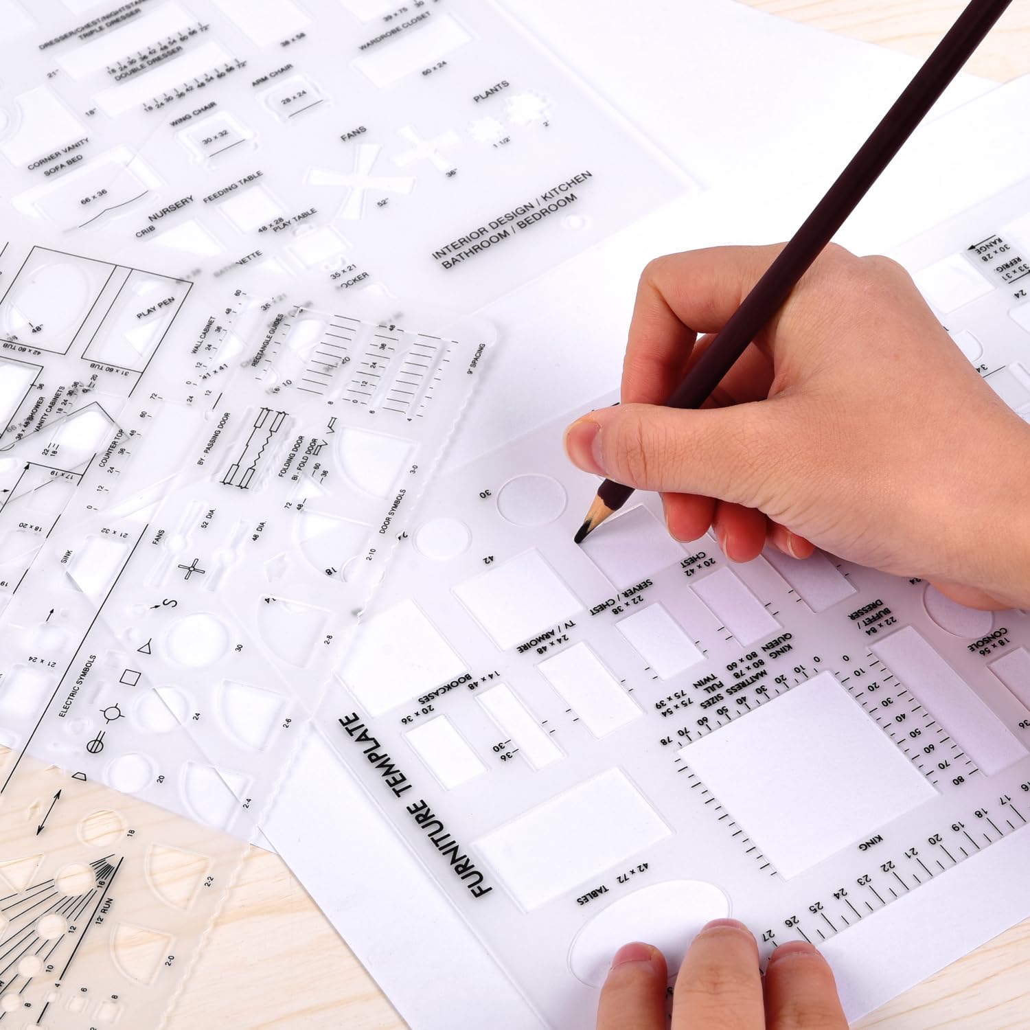 Snapklik.com : Drafting Tools And Ruler Shapes For Architecture - Set ...