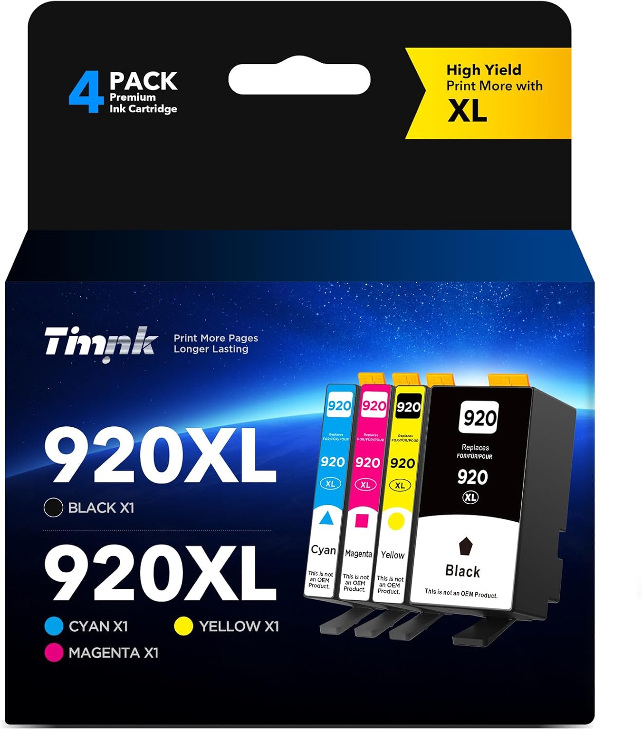 Amazon.com: Timink 920XL Ink Cartridge Compatible for HP 920 XL 920 ...