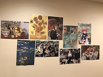 Amazon.com: 20 Count Famous Impressionist Wall Art Posters for ...