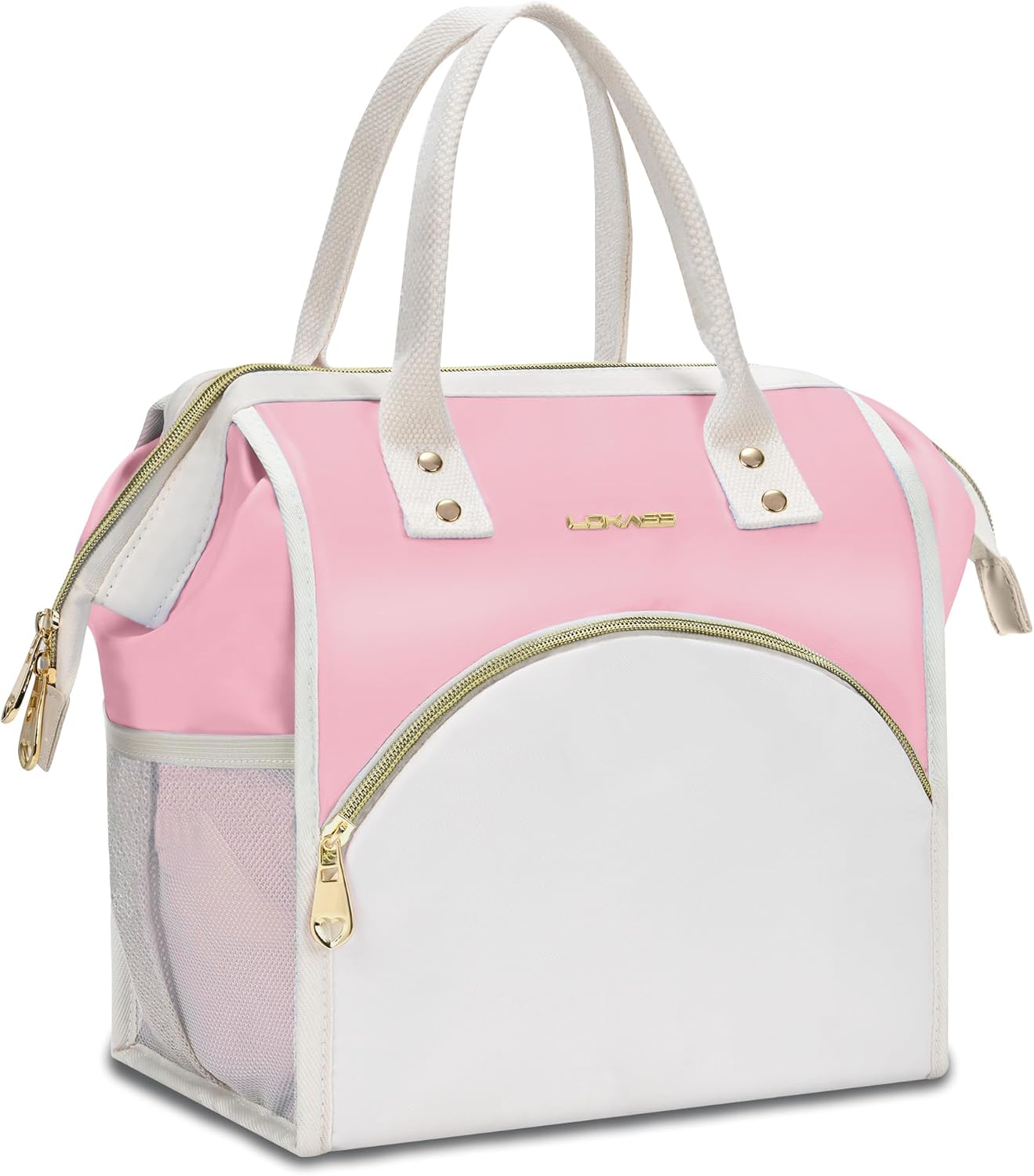 Amazon.com: LOKASS Lunch Bag Women Insulated Lunch Box, Wide-Open Lunch ...
