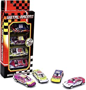 4 Pcs Die Cast Metal, Free Wheel, Toy Car Set, Mini Racing Convertibles ...