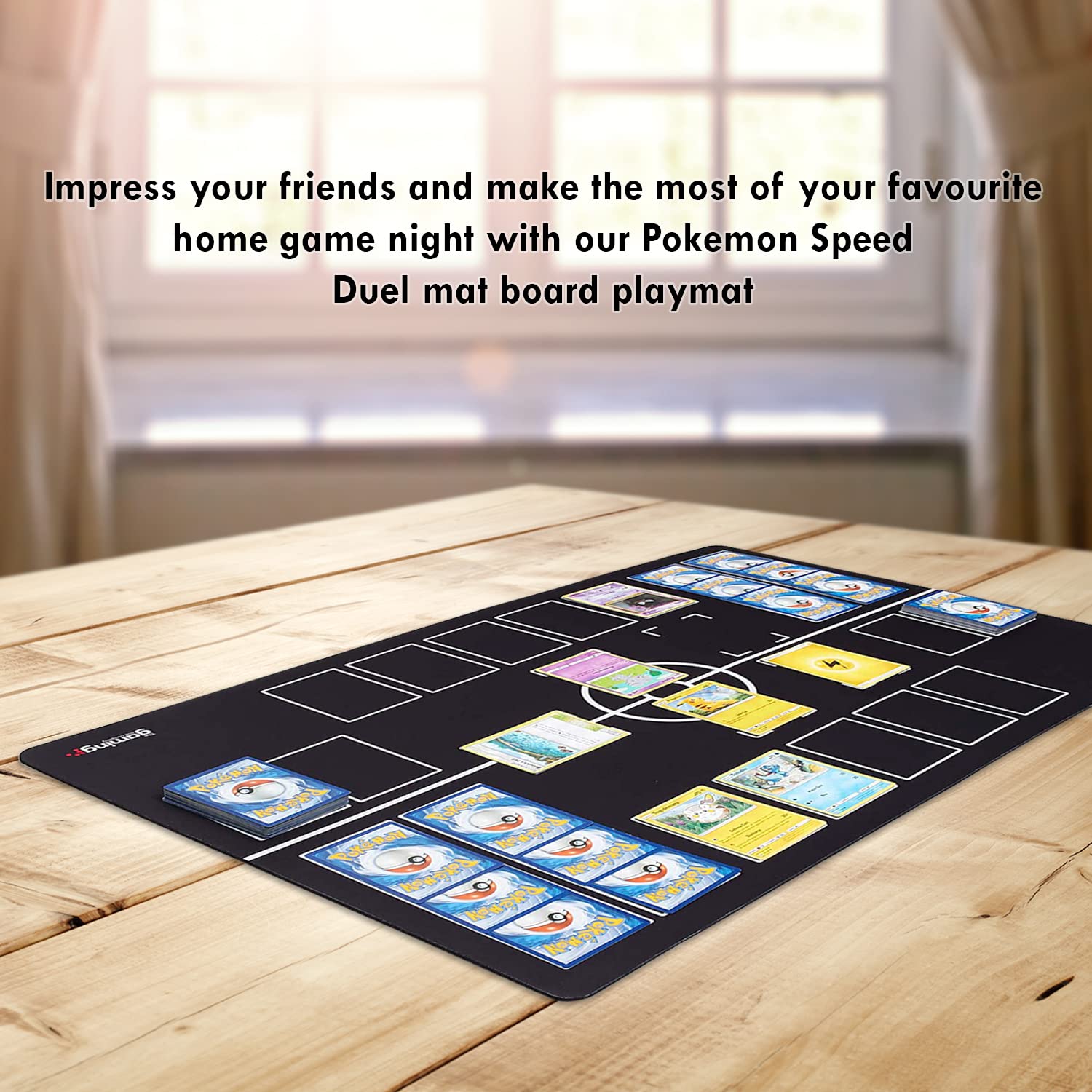 Buy GMC Classic 2 Player Black & White Gaming Mat Compatible for ...