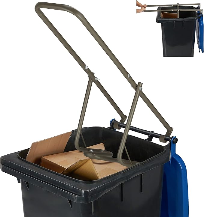 Relaxdays Rubbish Press for Wheelie Bins, Household Waste Compressor ...