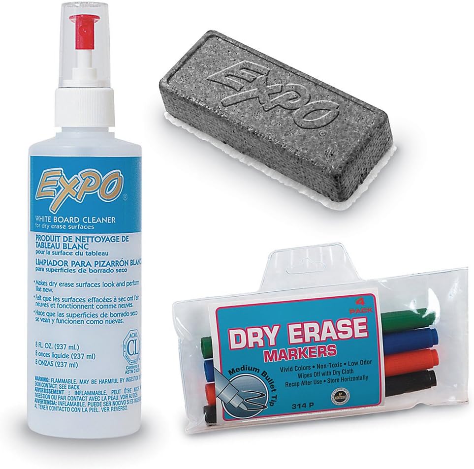 Amazon.com : Dry Erase Accessory Kit For Marker Boards : Office Products
