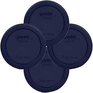Amazon.com: Pyrex 7202-PC 1113805 1 Cup Dark Blue Lid (4-Pack) : Home ...