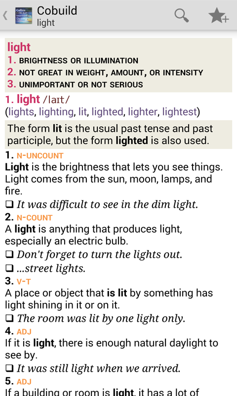 Collins COBUILD Intermediate Dictionary:Amazon.com:Appstore for Android