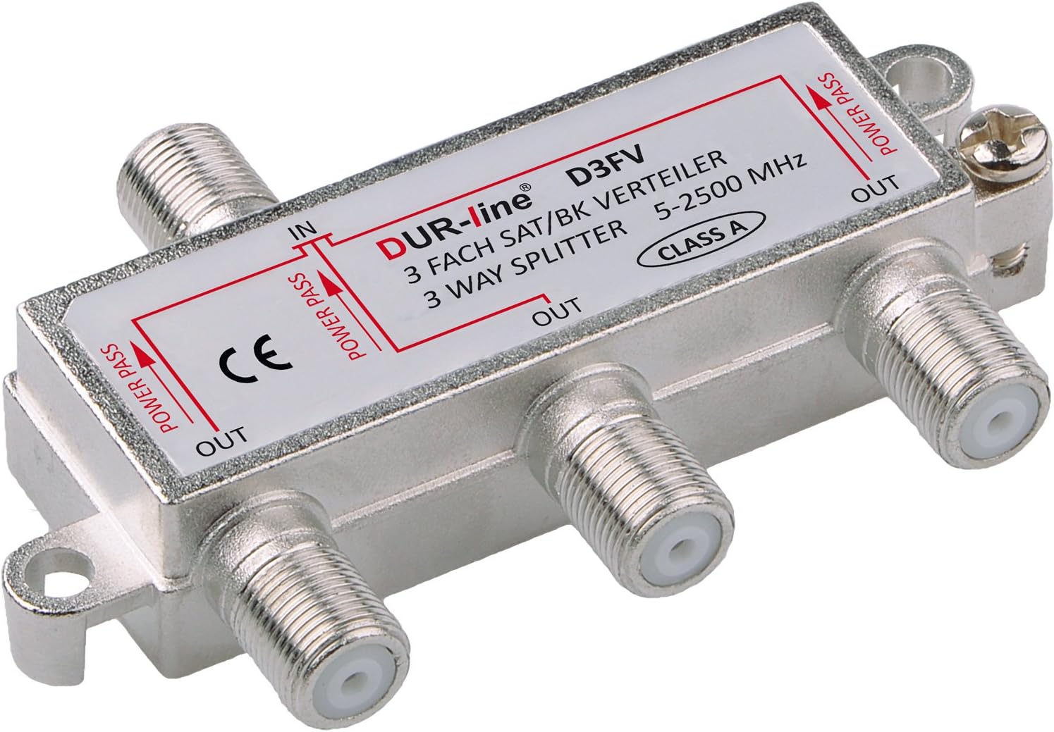 DUR-line SAT & BK-Verteiler - 3-Fach Splitter - voll geschirmt ...