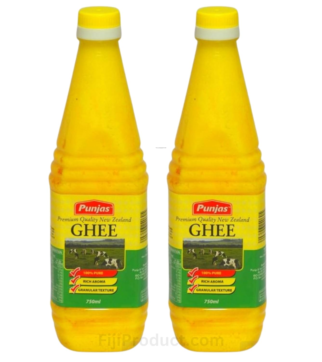 Amazon.com : Punjas - 100% Pure Premium Quality New Zealand GHEE (Pack Of 2 x 25.36 Oz Bottles ...