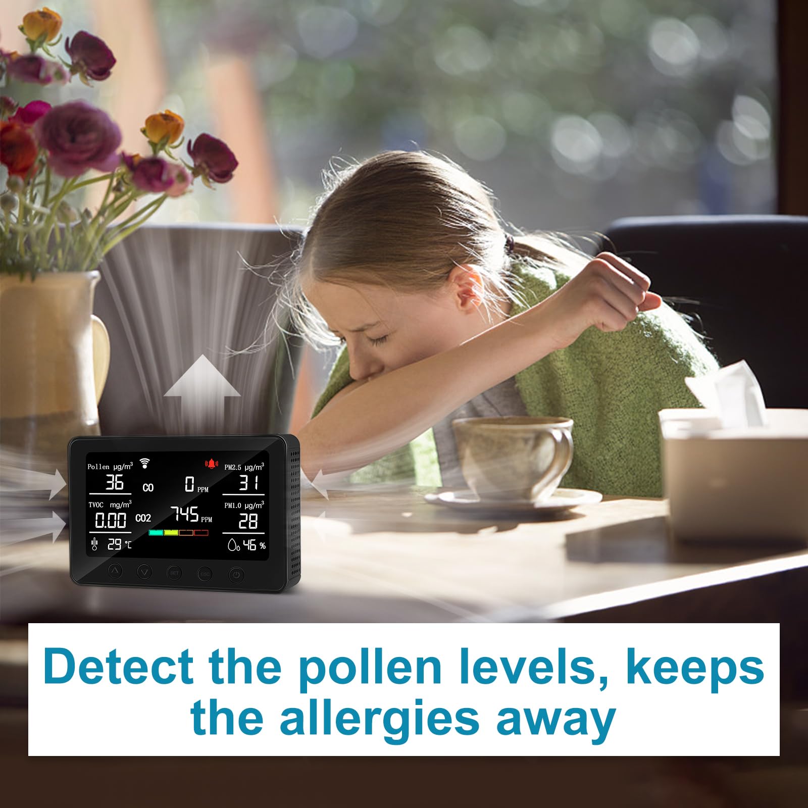 Snapklik.com : Smart Air Quality Monitor Indoor, Air Quality Meter ...