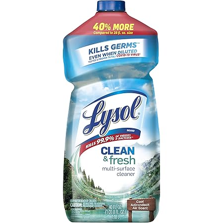 Amazon.com: Lysol Multi-Surface Cleaner, Sanitizing and Disinfecting ...