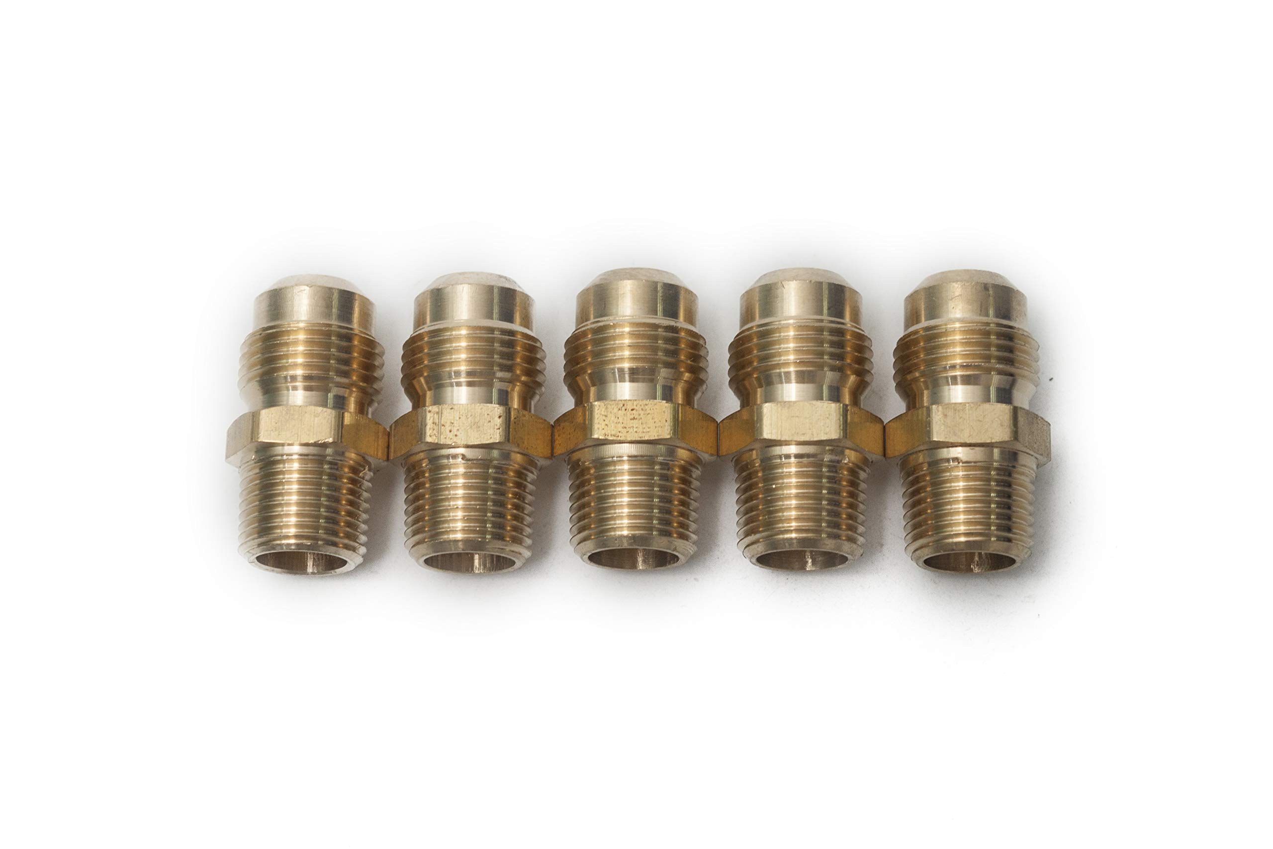 LTWFITTING Brass Flare 1/2" OD x 3/8" Male NPT Connector Tube Fitting ...