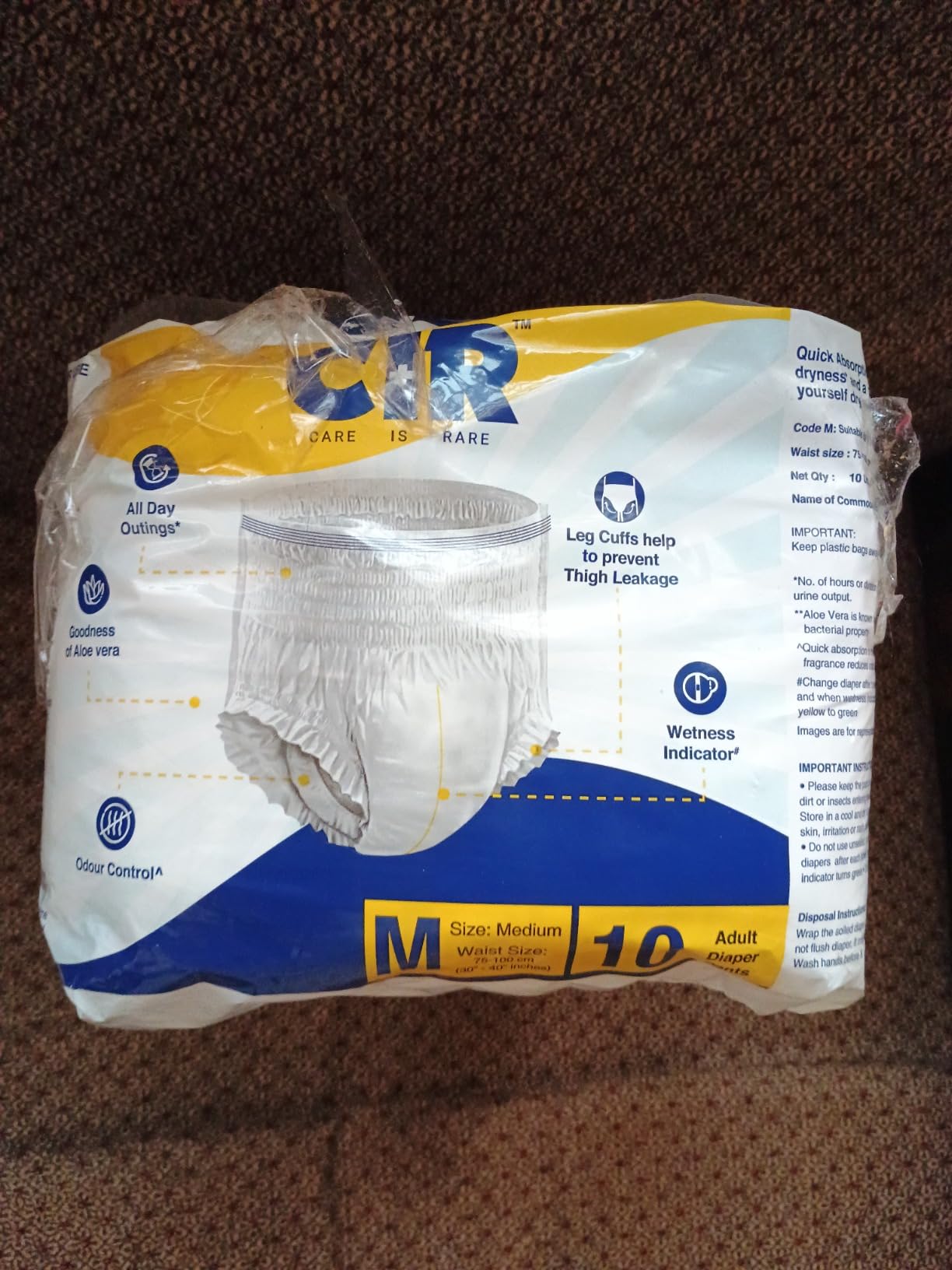 CIR Adult Diaper Pants Style | Adult Diaper Medium Size (M)|Waist (75 ...