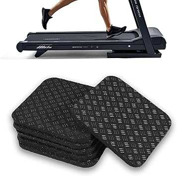 Amazon.com: 6pcs Treadmill Mat Pads, 4x4 Inch High Density Silicone ...