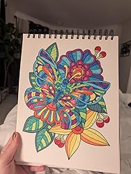 Amazon.com: SOUTHERN LOTUS Color by Number Butterfly & Flower Patterns Spiral Coloring Book ...