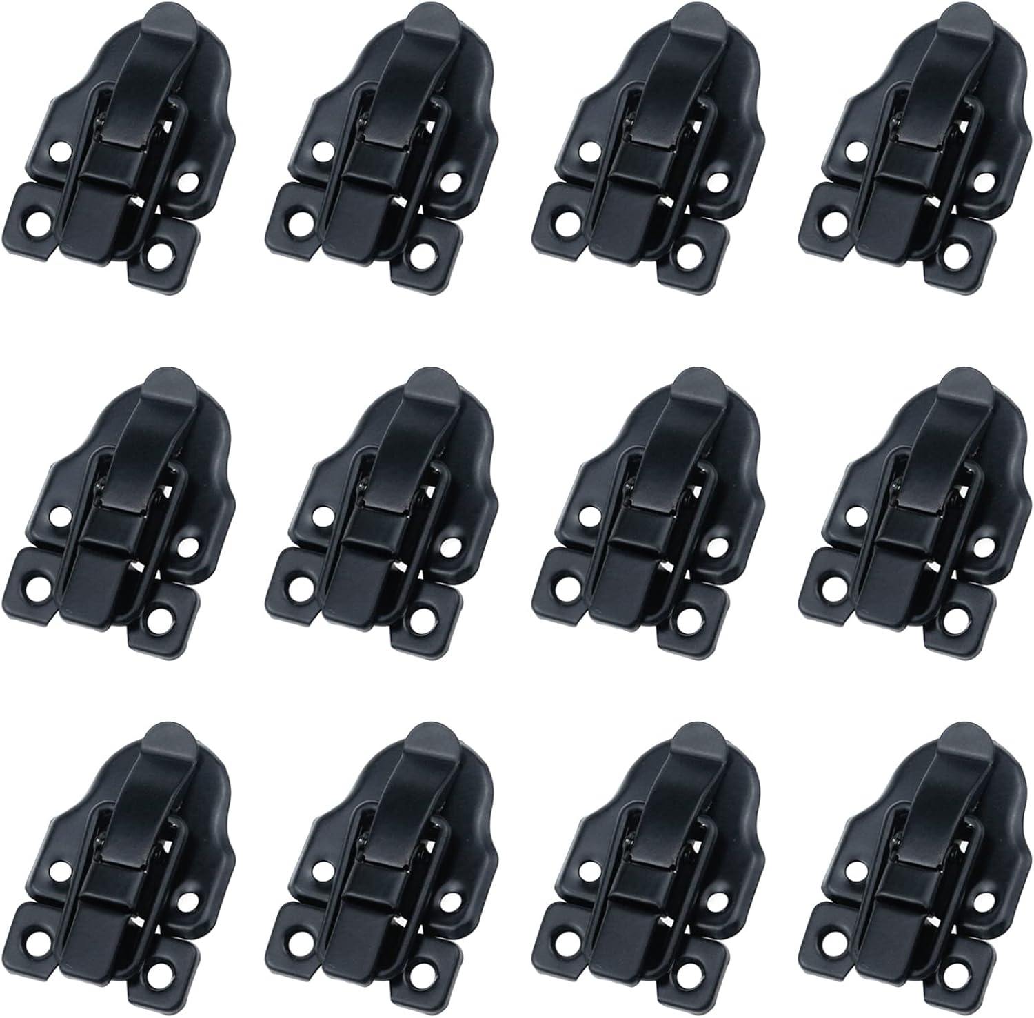 Antrader 12 Pack Black Box Toggle Latch, Antique Metal Duckbill Latch ...