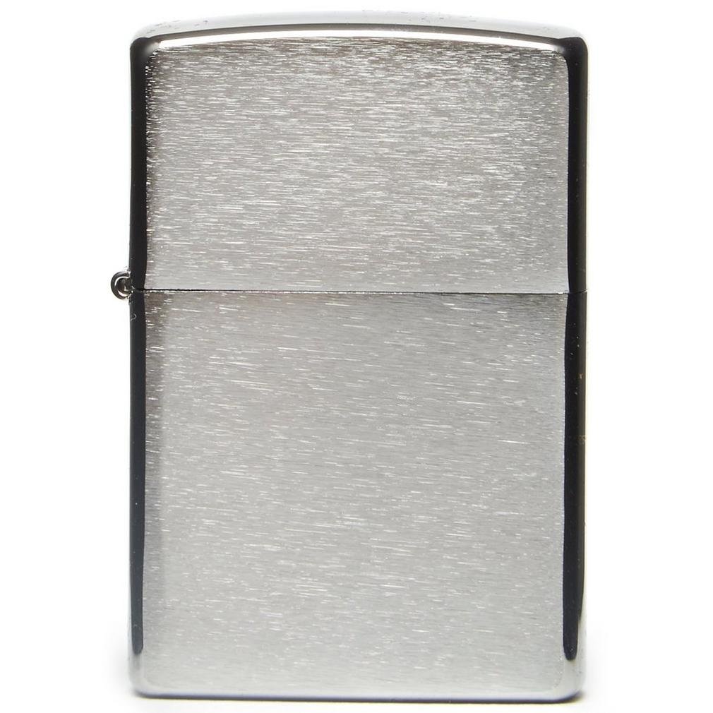 ZIPPO Classic Brushed Chrome Windproof Lighter, Silver, One Size ...