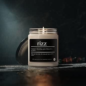 Amazon.com: Funny Teen Candle Gift, Scented Party Favors with Rizz and ...