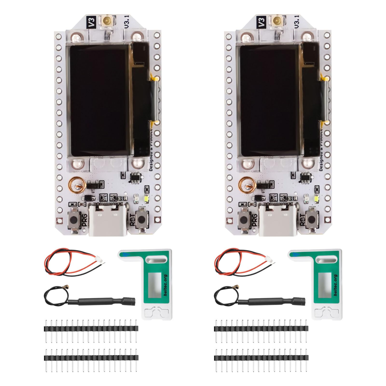 Amazon.com: AYWHP 2 Sets ESP32 LoRa Development Board with Case, LoRa V3 Meshtastic ESP32 WiFi ...